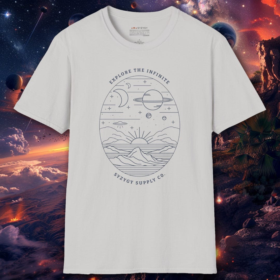 Explore the Infinite T-shirt – Syzygy - Beyond the Horizon®